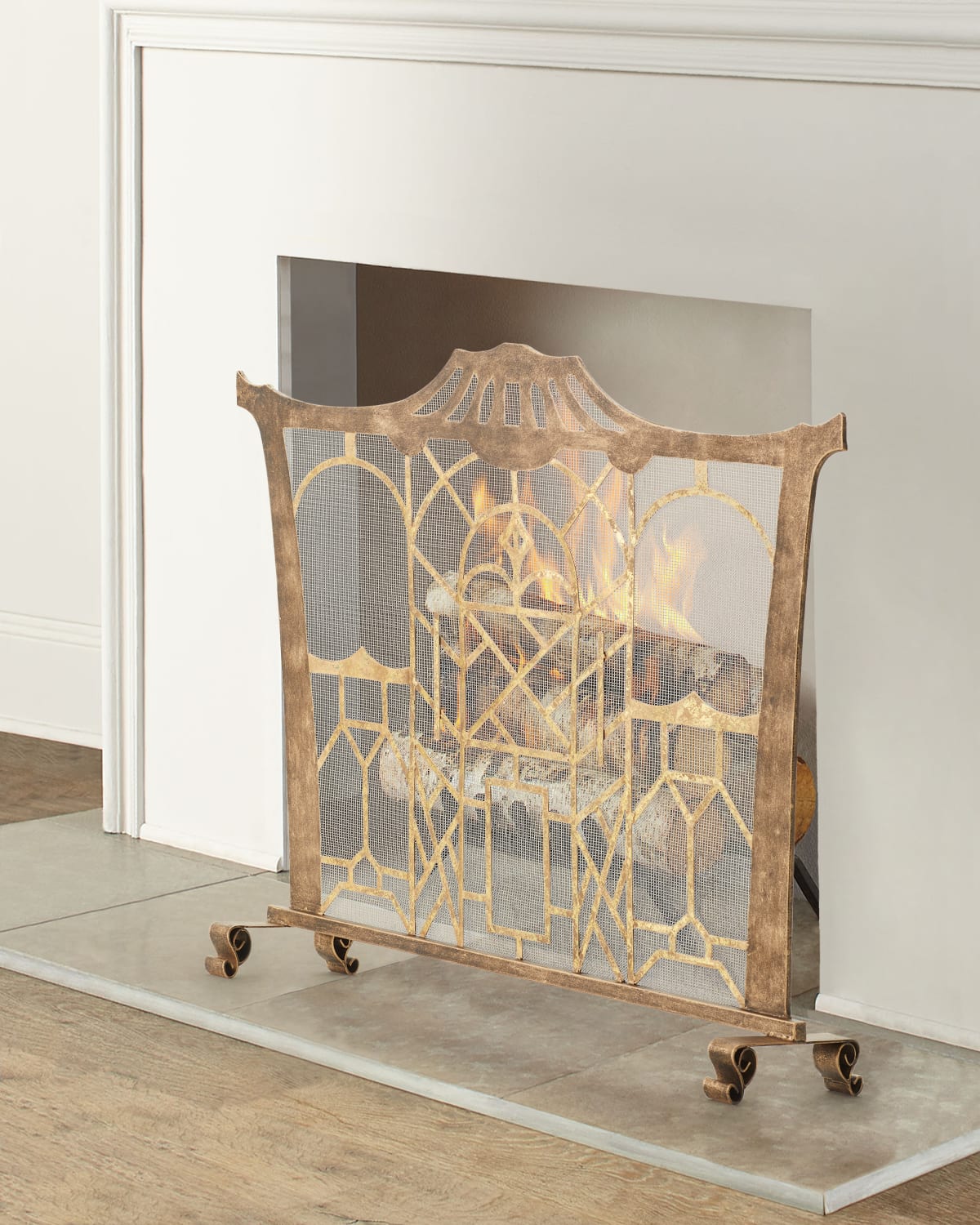 Multi Arched Fire Screen | Horchow