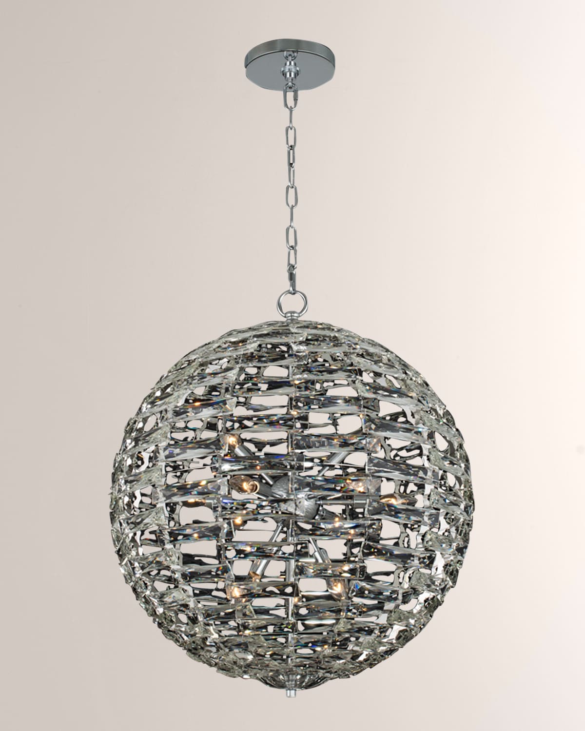 Allegri Crystal by Kalco Lighting Flint 3-Light LED Multi-Drop Pendant ...
