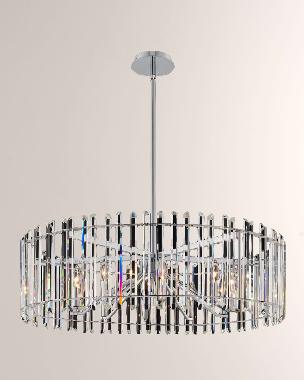 Allegri Crystal by Kalco Lighting Glacier 32" Round LED Chandelier ...