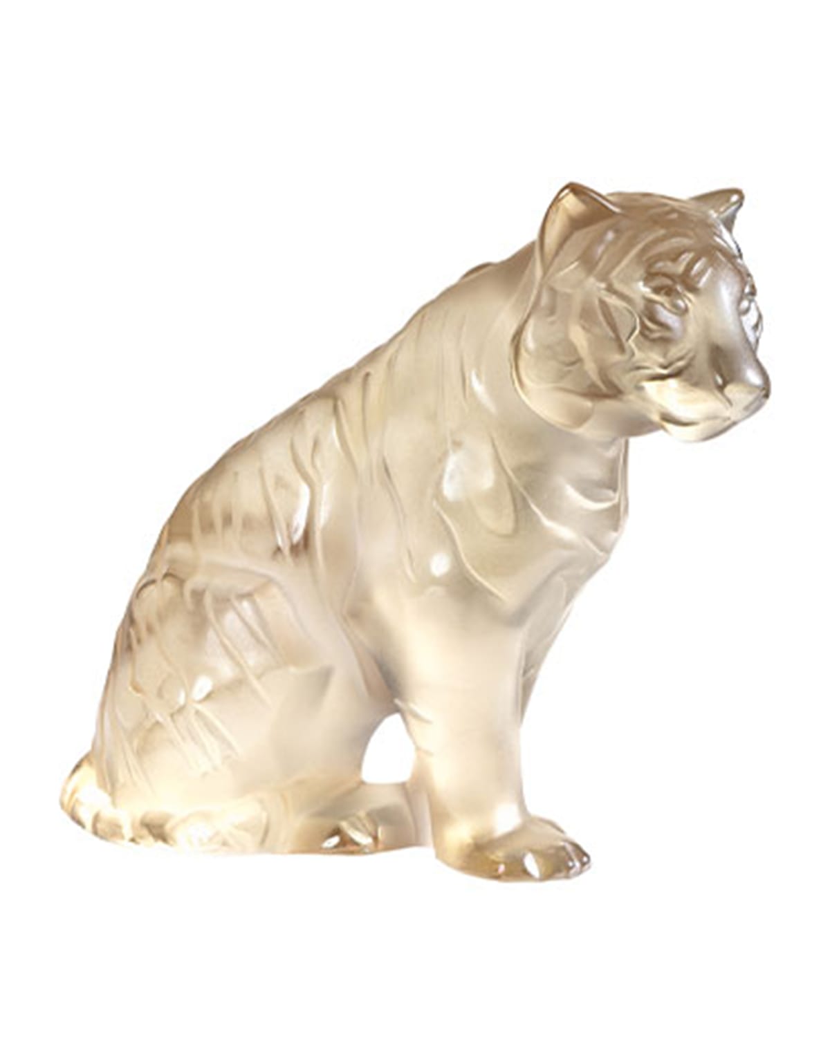 Lalique Limited Edition Small Sitting Tiger, Pink | Horchow