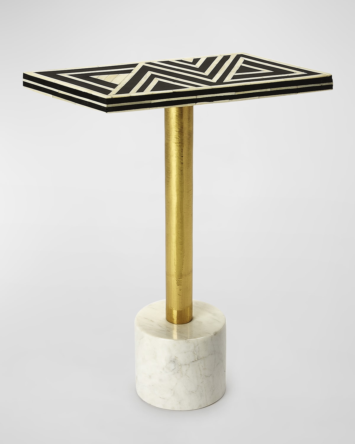 Butler Specialty Co Edie Leather Side Table | Horchow