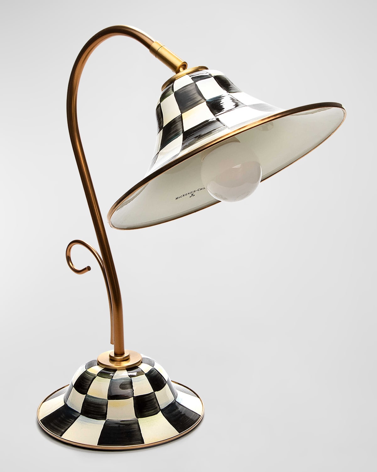 MacKenzie-Childs Golden Check Table Lamp | Horchow
