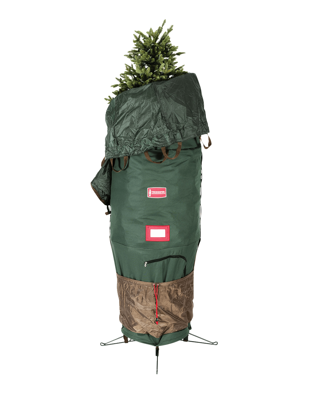 TreeKeeper Upright Assembled Christmas Tree Bag with Wheels (7-9 ft ...