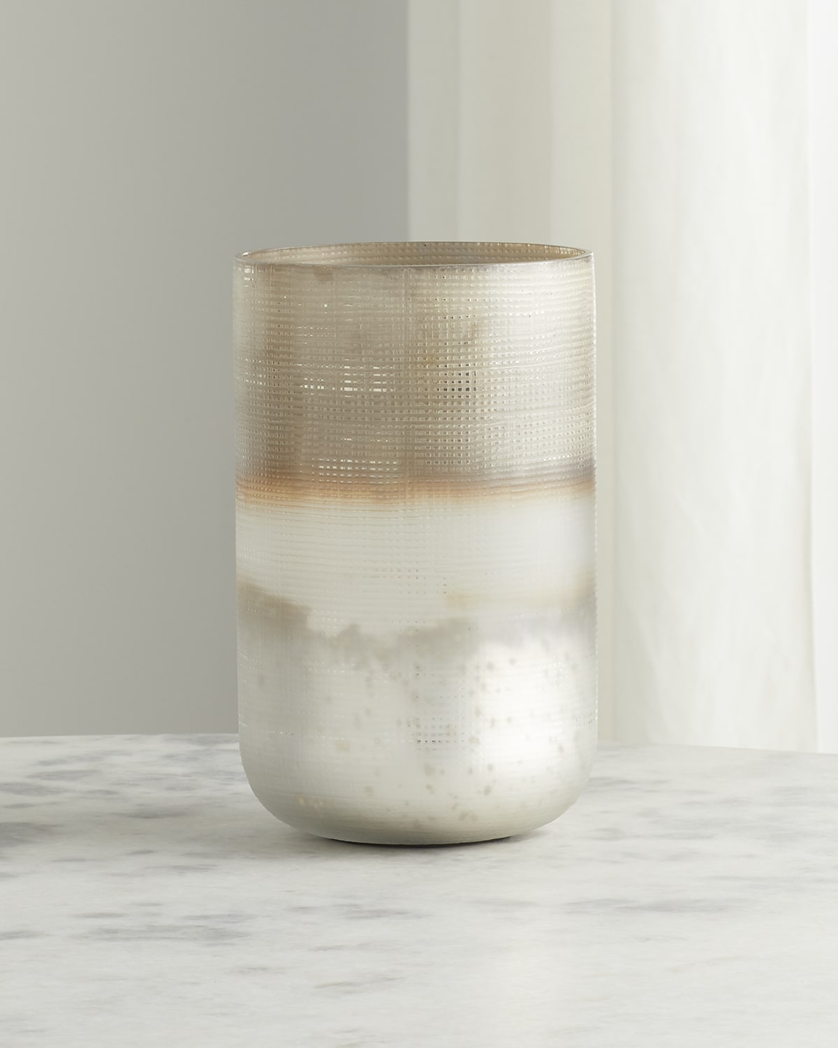 John-Richard Collection Waved Small Porcelain Vase, 12" | Horchow