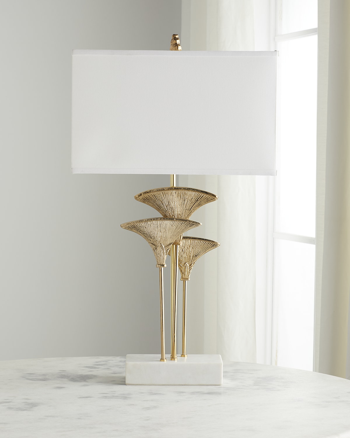 Couture Lamps Gold Oak Leaf Table Lamp | Horchow