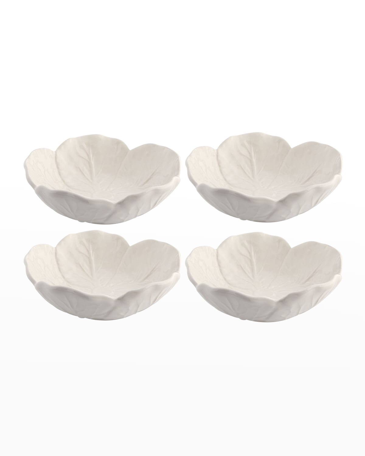 Bordallo Pinheiro Cabbage Dinner Plates, Beige - Set of 4 | Horchow