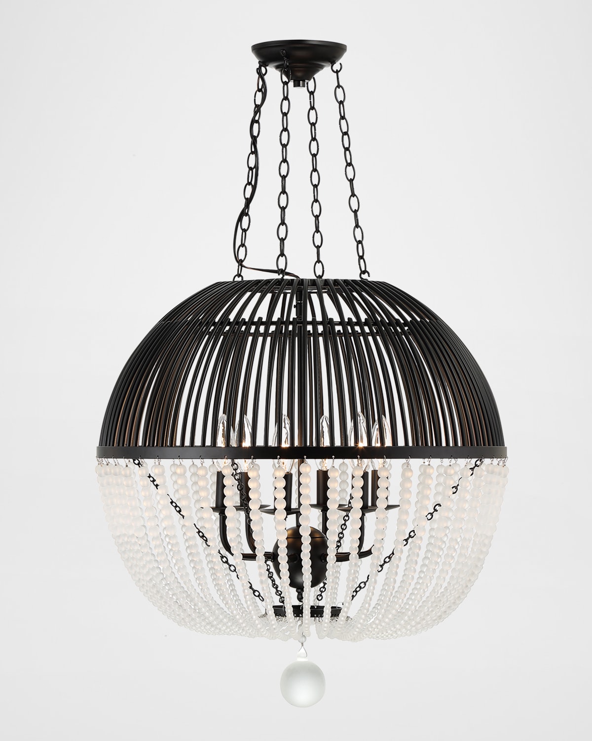 Crystorama Addis 4-Light Aged Brass Chandelier | Horchow