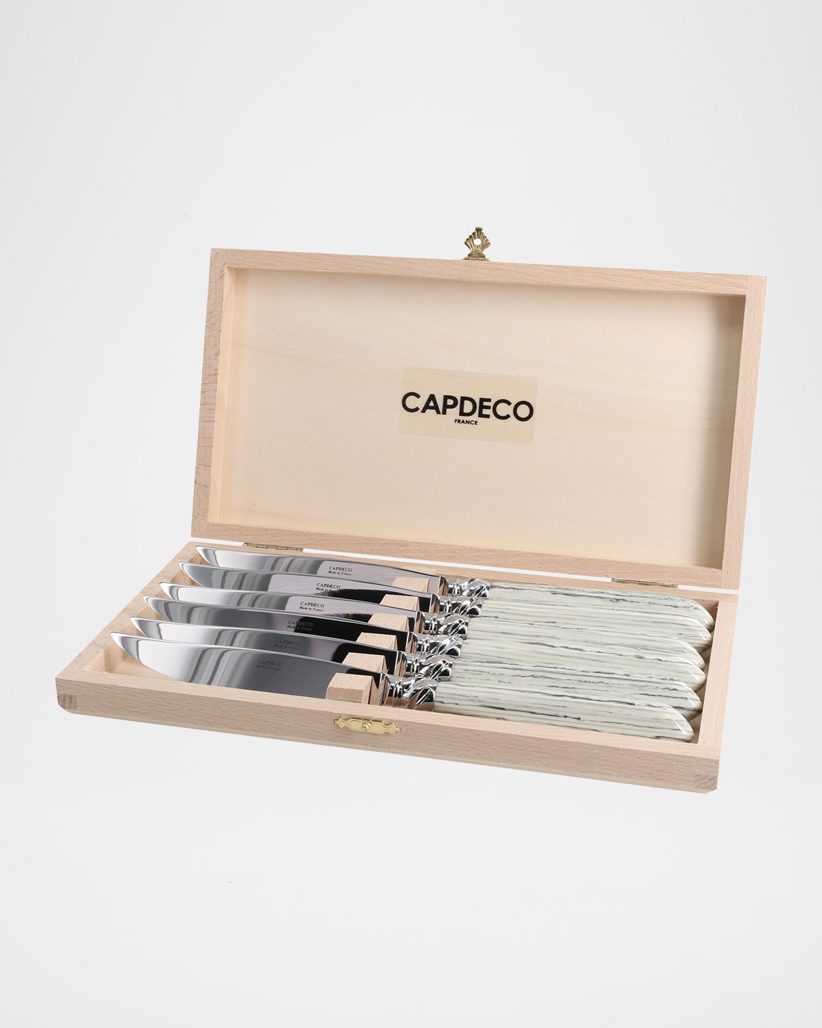 Capdeco Conty 6-Piece Steak Knives, Tortoise | Horchow
