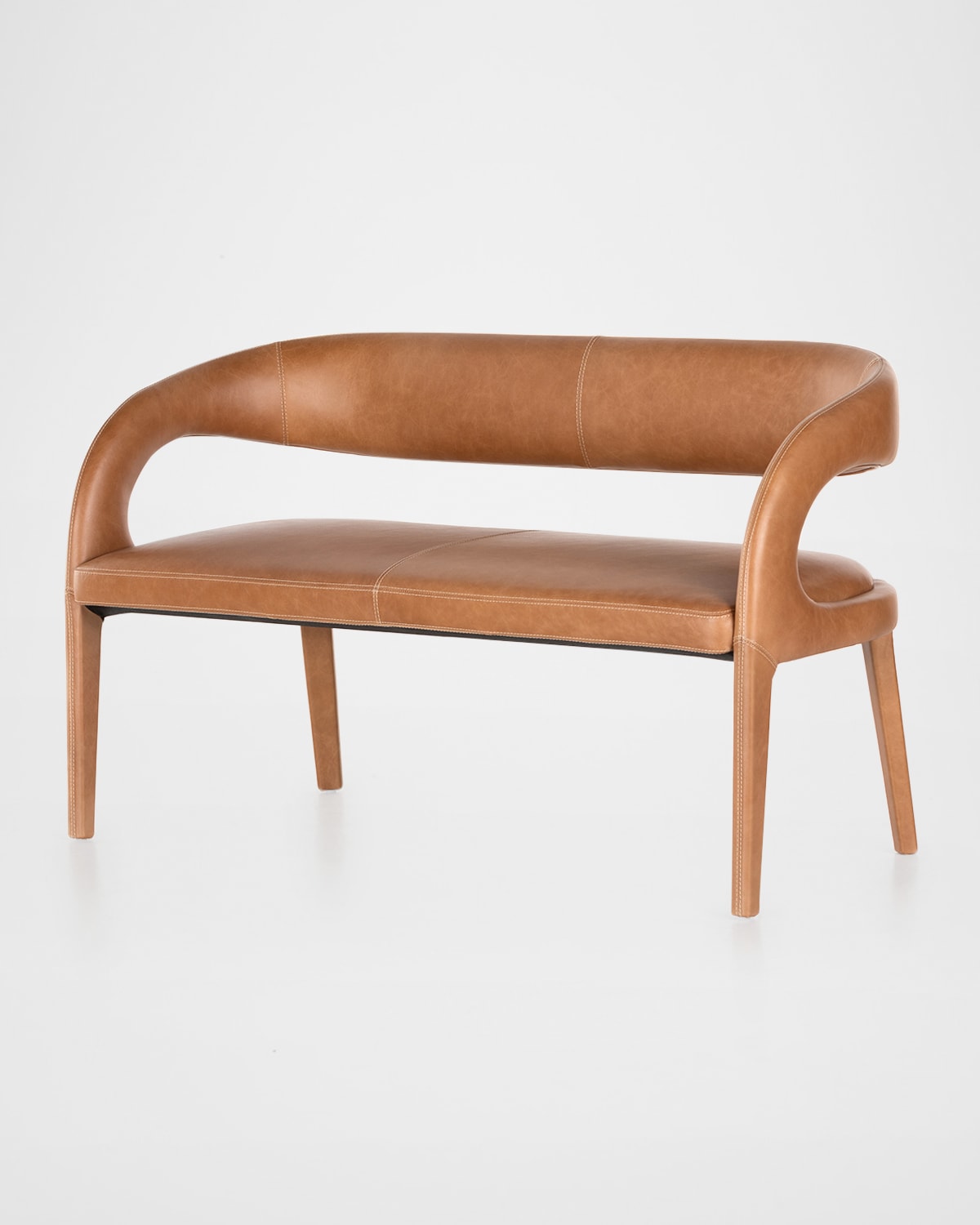 Four Hands Beaumont Leather Bench | Horchow