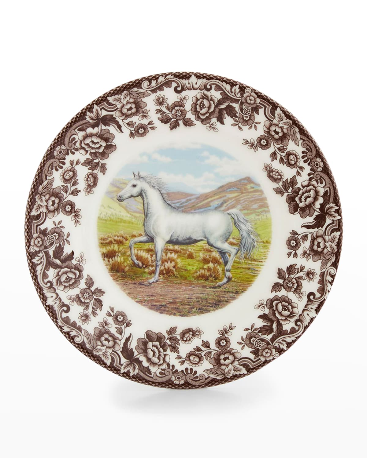 Spode Woodland Hunting Dogs Yellow Lab Salad Plate | Horchow