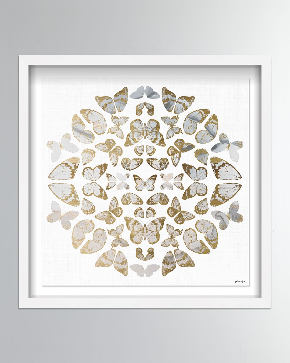 The Oliver Gal Artist Co. "Ivory Curvatures II" Framed Giclee on Canvas ...