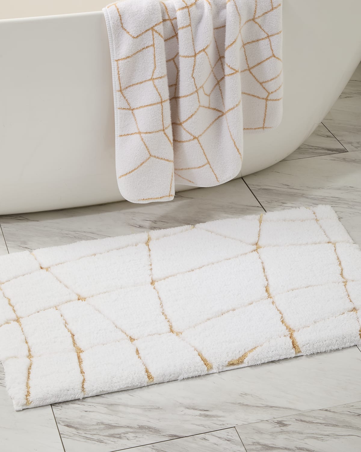 Graccioza Egoist "K" Monogrammed Bath Rug, 2' x 3' | Horchow