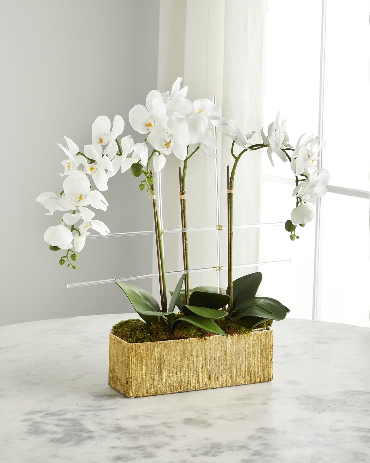 John-Richard Collection Crystal Clear Orchids Arrangement | Horchow