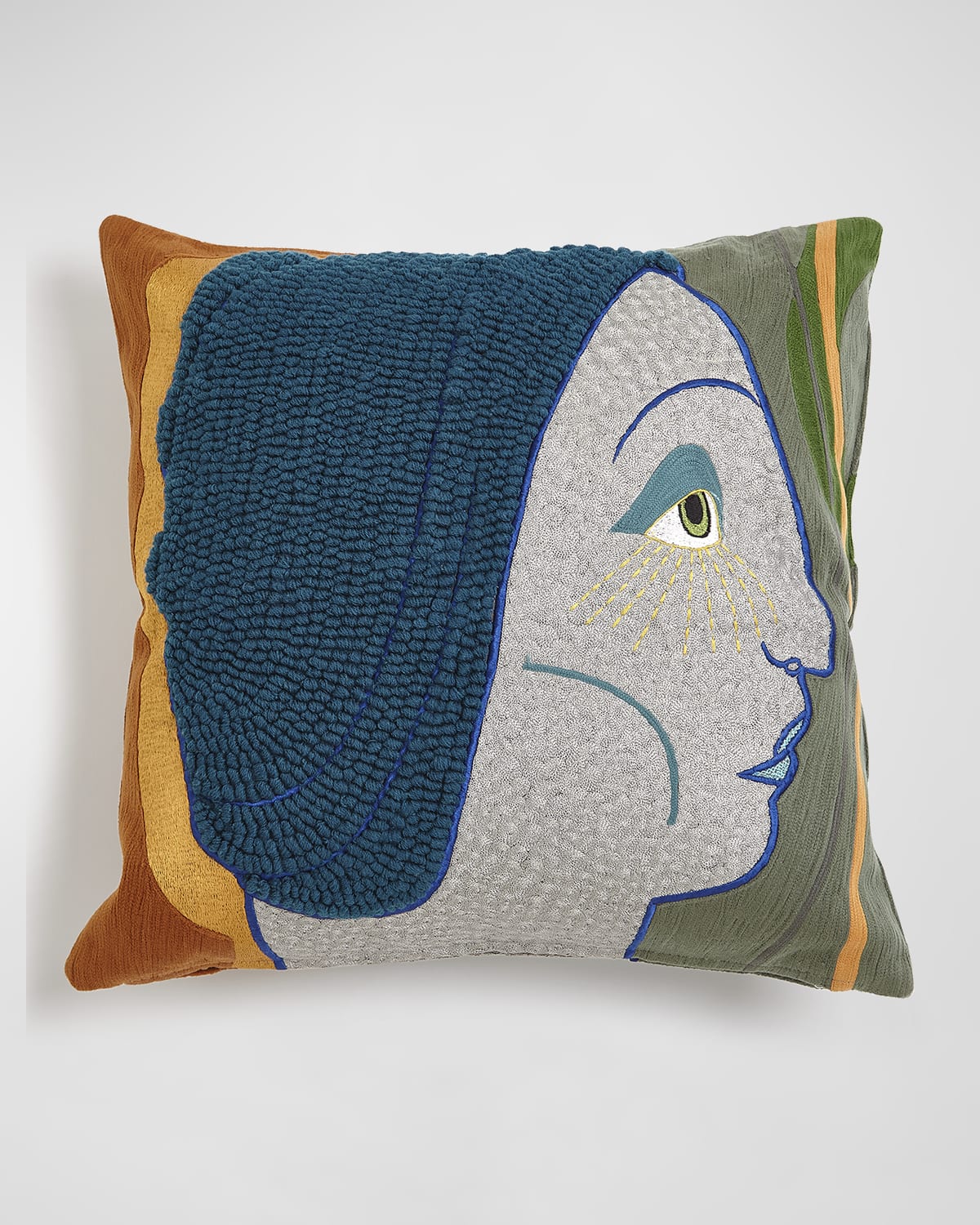 Global Views Woven Line Pillow | Horchow