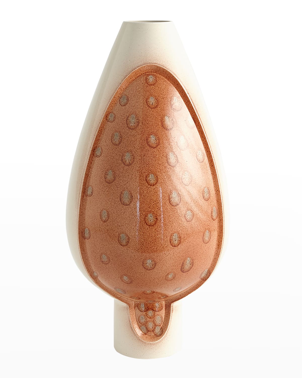 Global Views Spiral Handle Vase, Tall 16" | Horchow