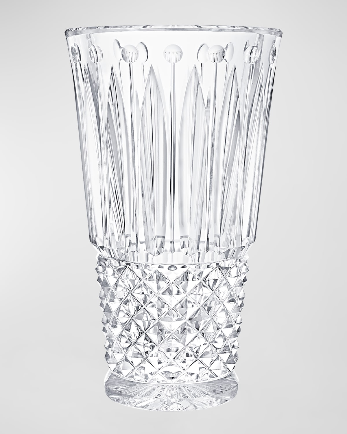 Saint Louis Crystal Tommyssimo Chartreuse Green Vase | Horchow