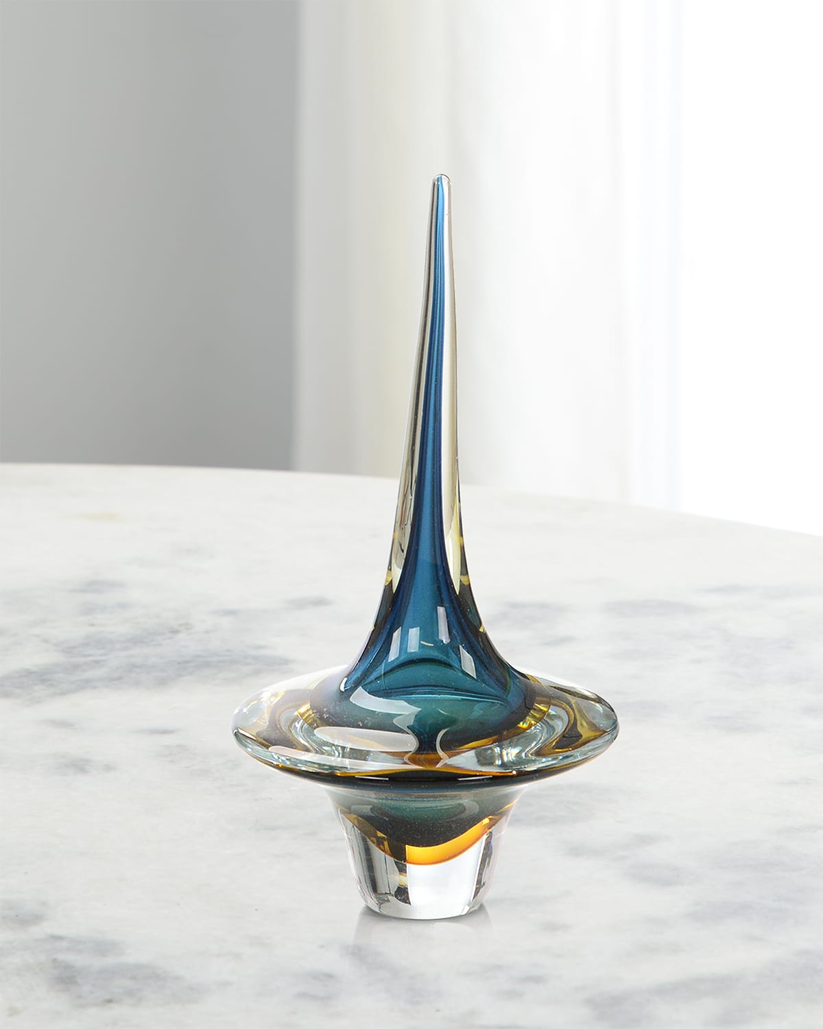 John-Richard Collection Crystal Maiden Sculpture on Marble Base | Horchow