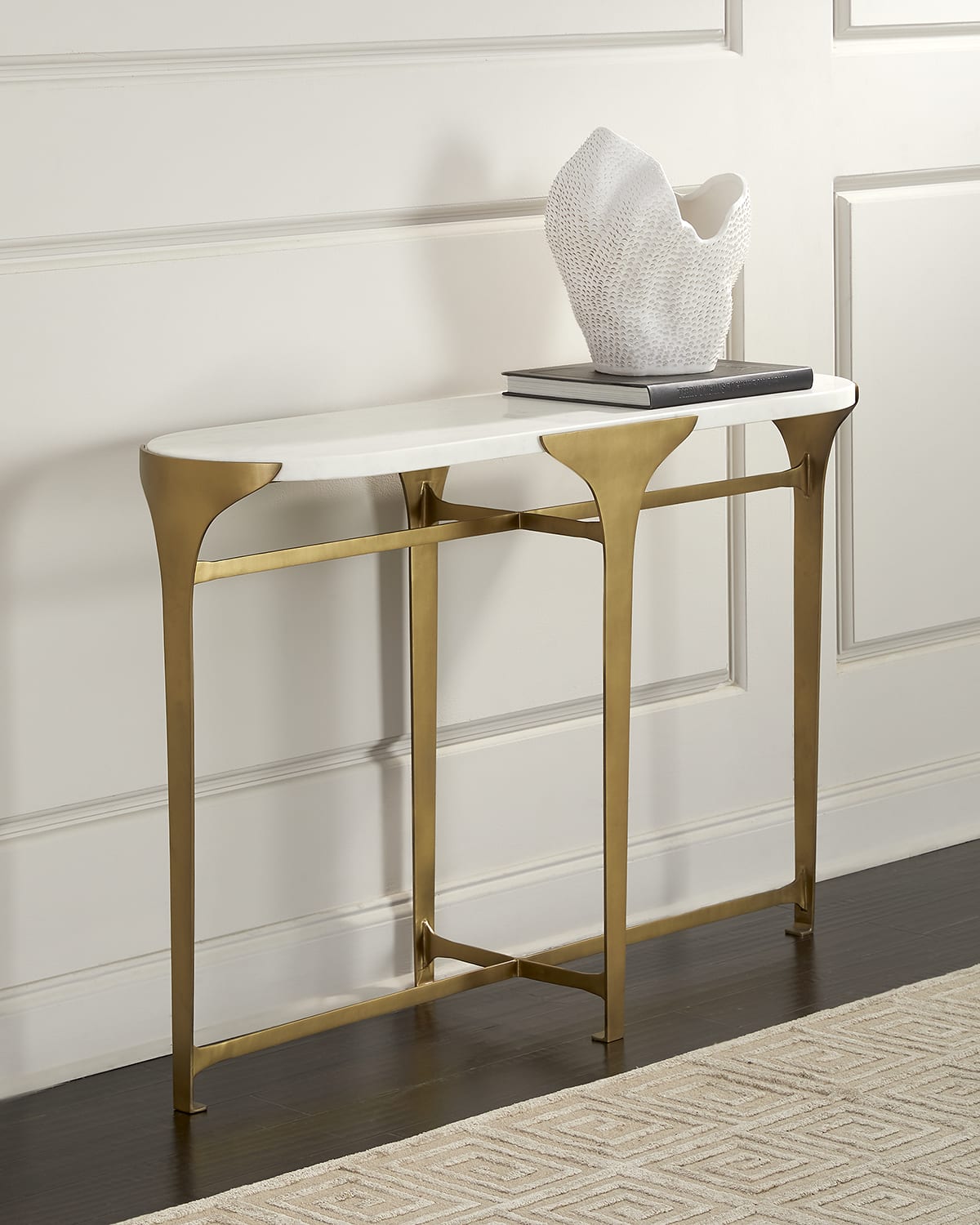 Arteriors Augustine Faux Marble Console Table | Horchow