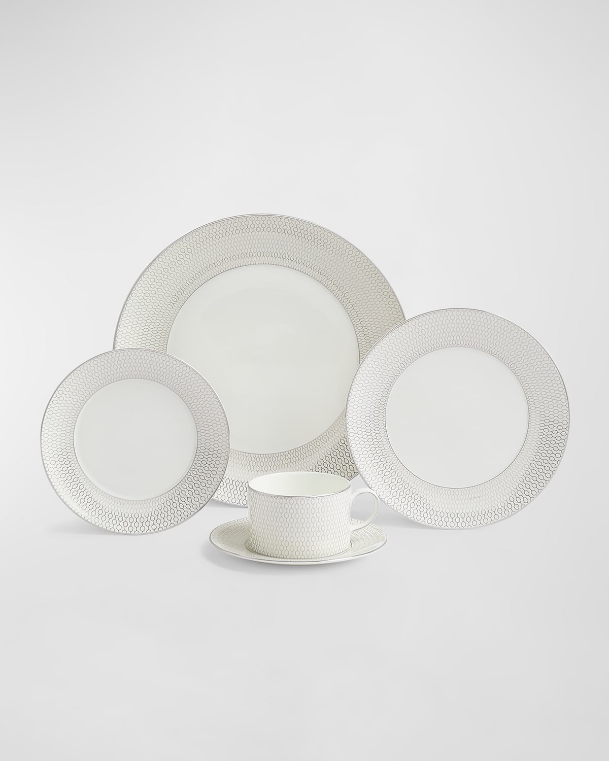 Wedgwood 12-Piece Gio Platinum Dinnerware Set | Horchow