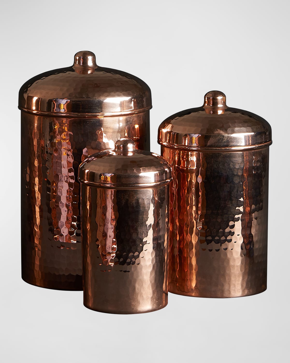 Sertodo Copper Hammered Copper Large Canisters, Set of 2 | Horchow