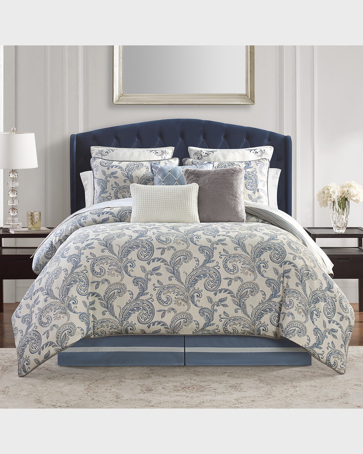 Waterford Shelah Reversible 4-Piece Queen Comforter Set | Horchow