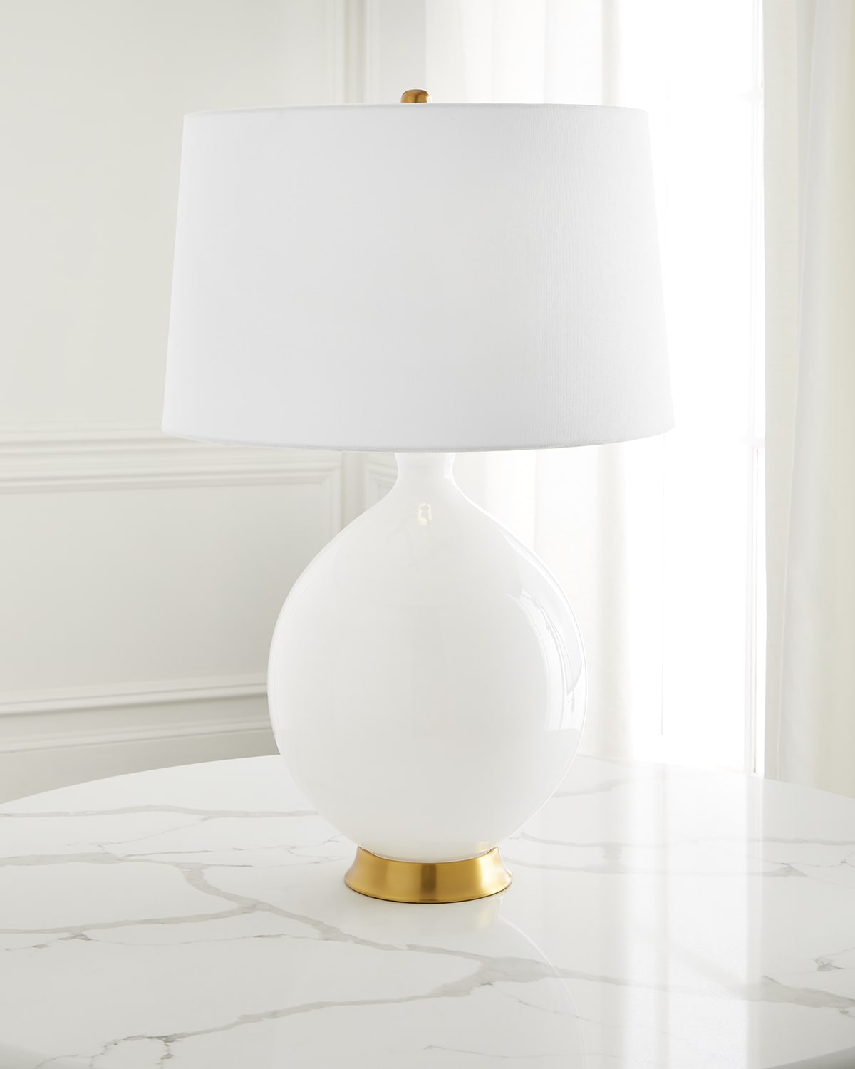 Old World Design Sloane Smooth White Lamp | Horchow
