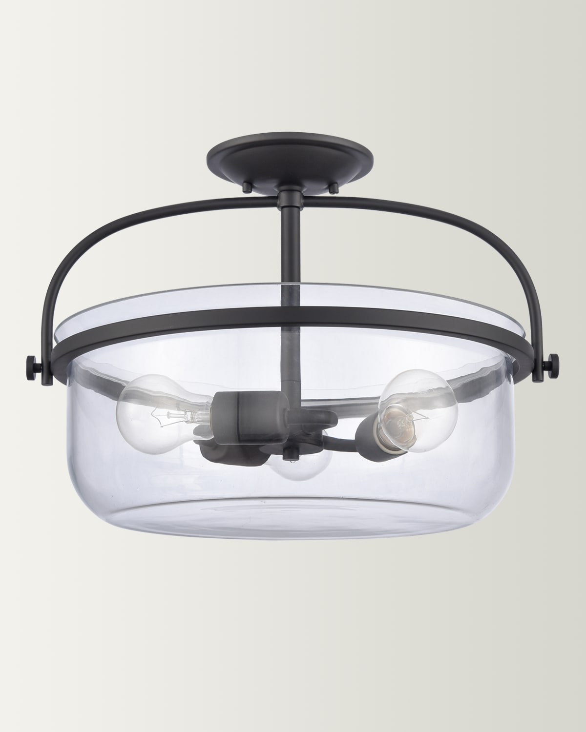 Clement 1-Light Semi Flush Mount | Horchow