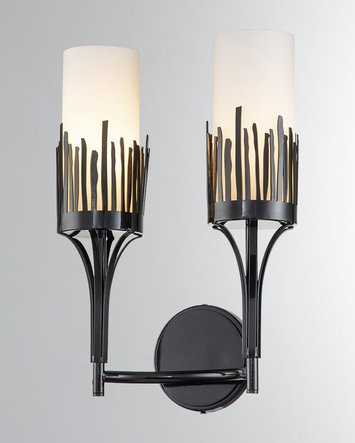 Lucas + McKearn Sawgrass 2-Light Sconce in Gold Leaf | Horchow