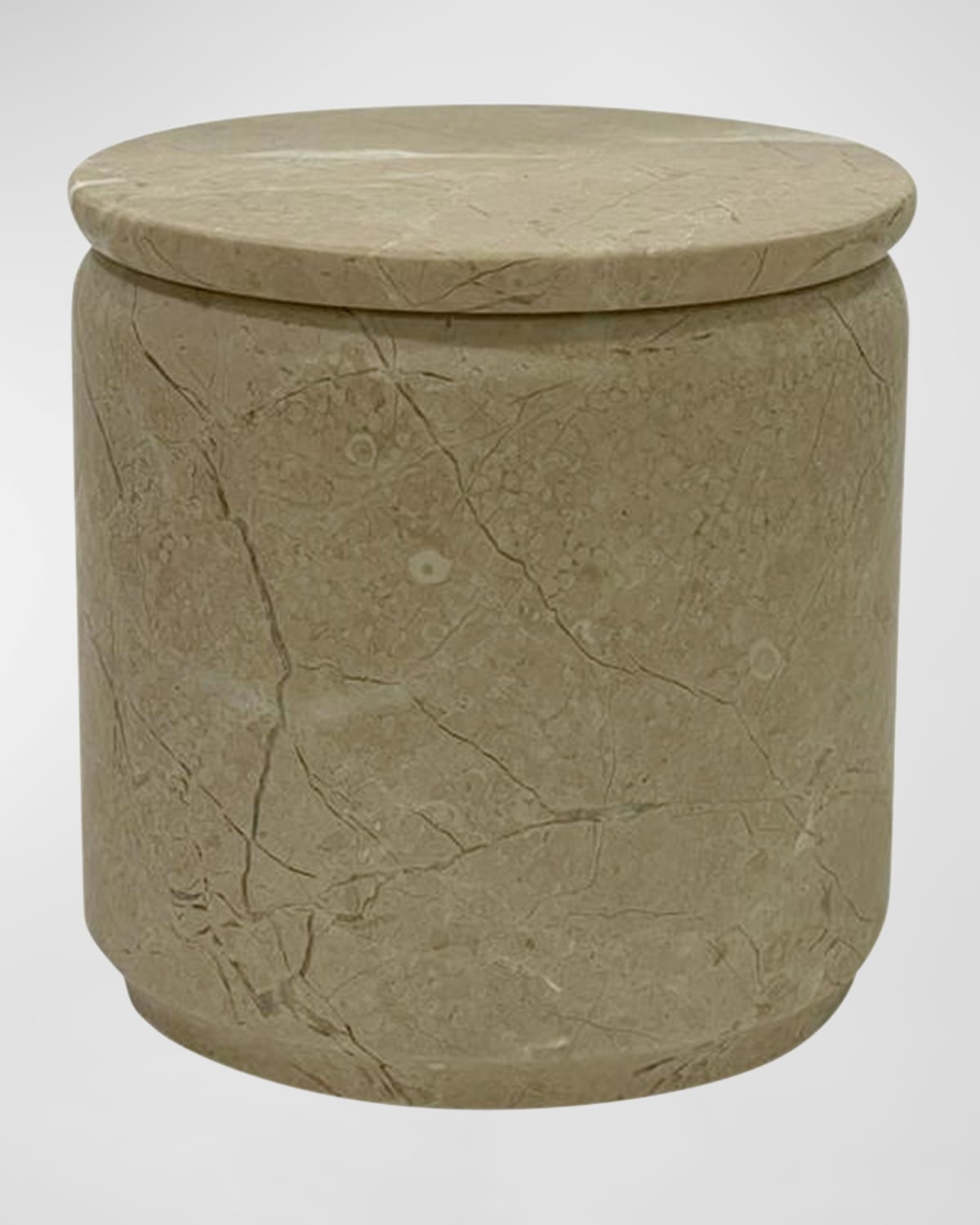 Marble Crafter Eris Collection Pearl White Marble Canister | Horchow