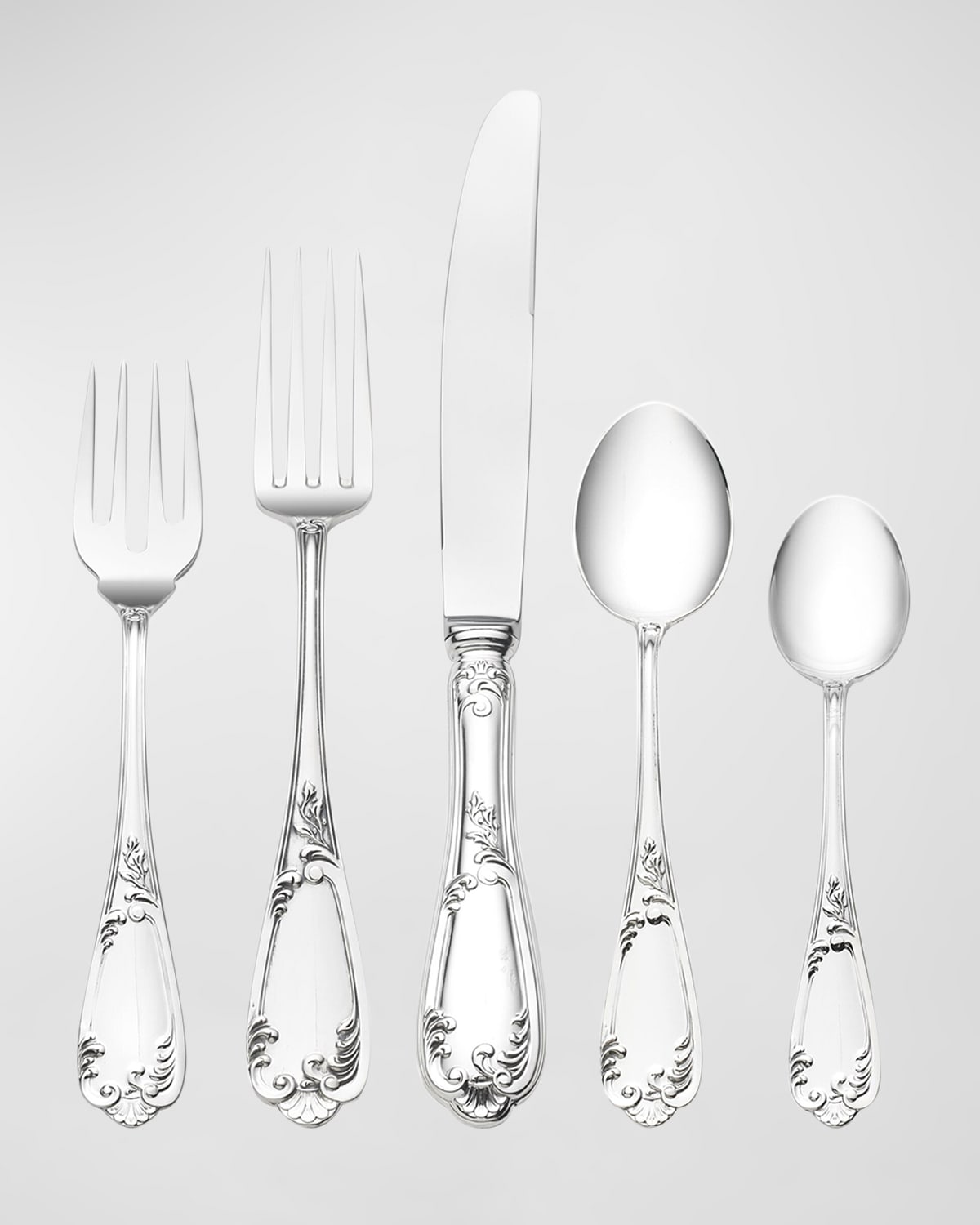 Wallace Silversmiths 46-Piece Grande Baroque 75th Anniversary Flatware ...