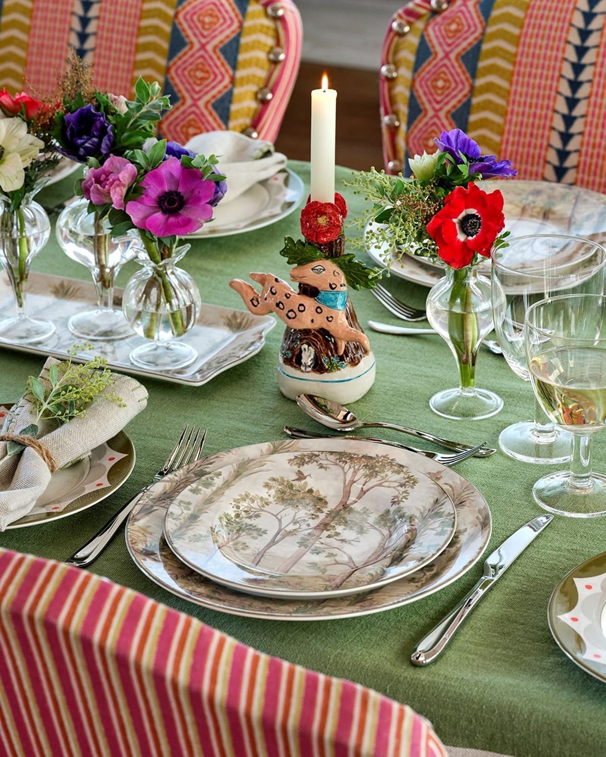 Kit Kemp for Spode Calypso Dinner Plates 11.5", Set of 4 | Horchow