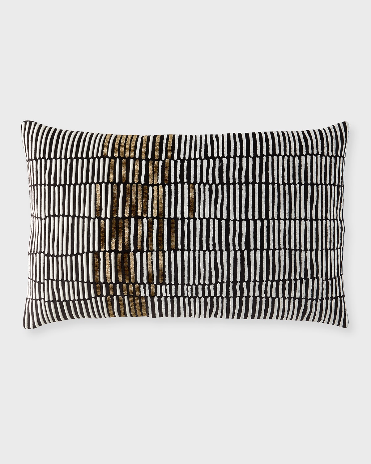 Callisto Home Zazzera Vertical Abstract Lines Lumbar Pillow, 18" x 30 ...