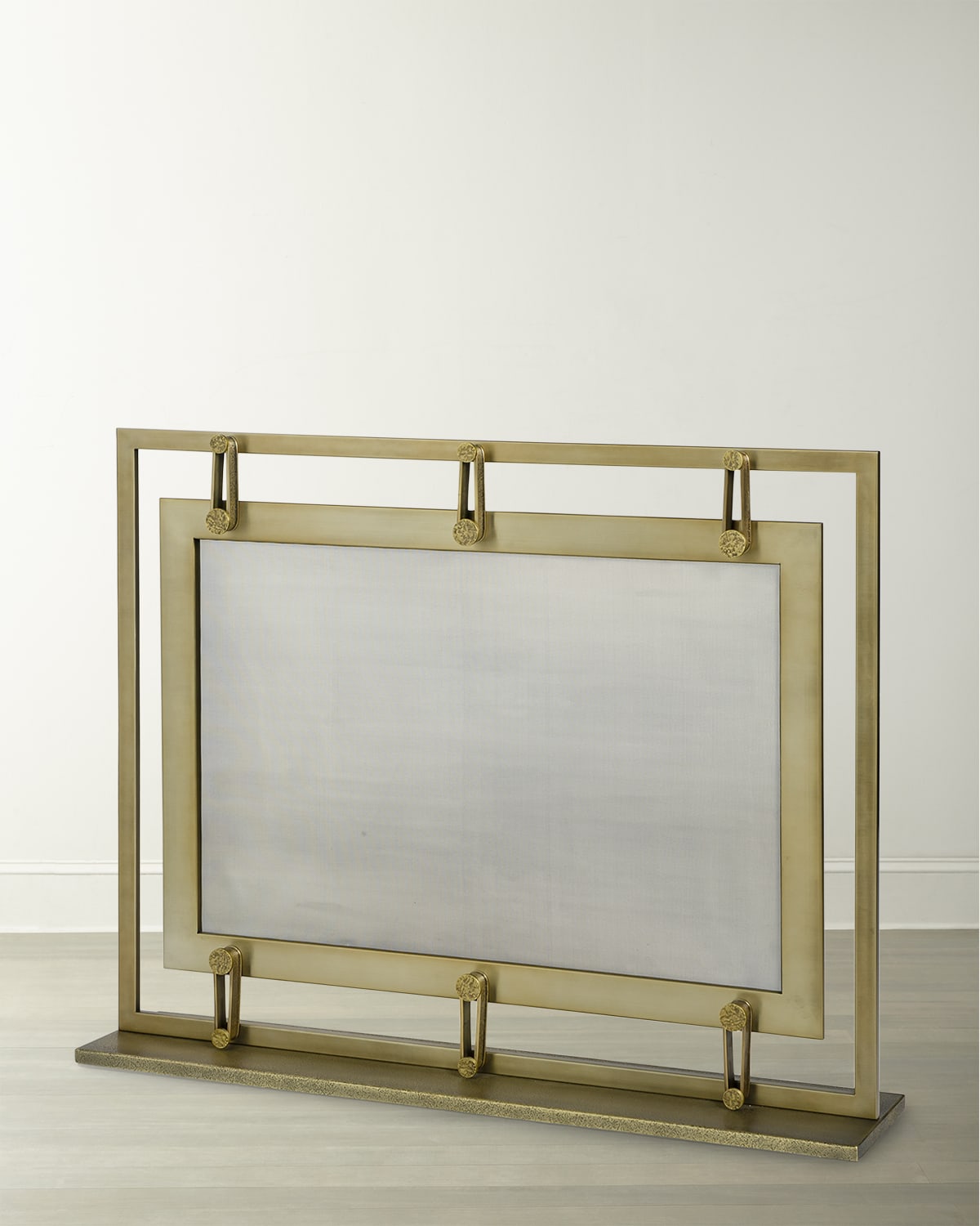 Bamboo Design Single Panel Fireplace Screen | Horchow