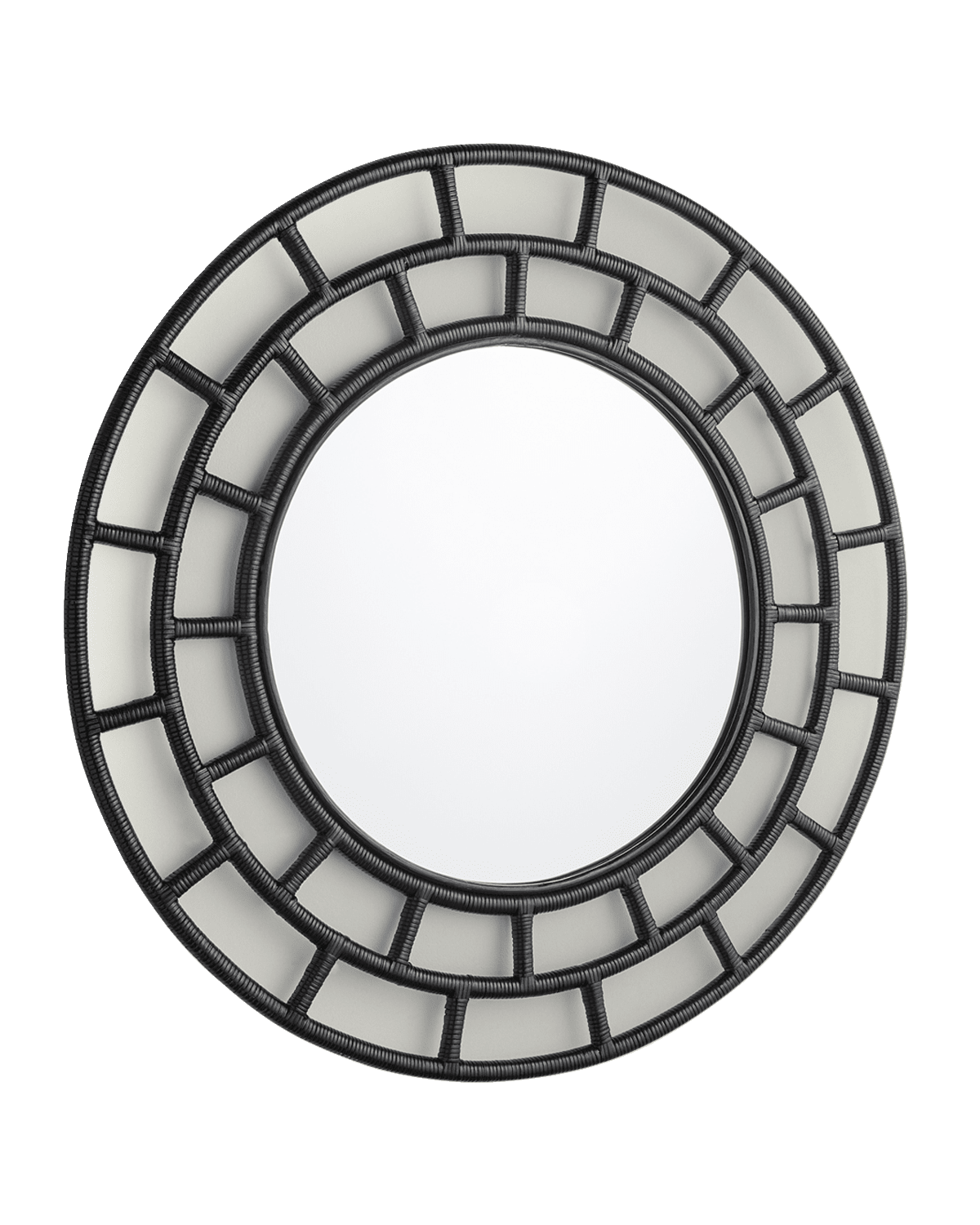 Round Rattan Mirror, 35" | Horchow