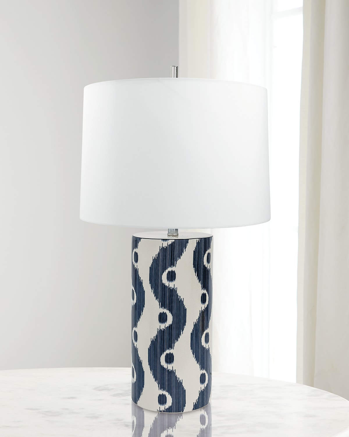 Port 68 Zebra Blue Lamp | Horchow