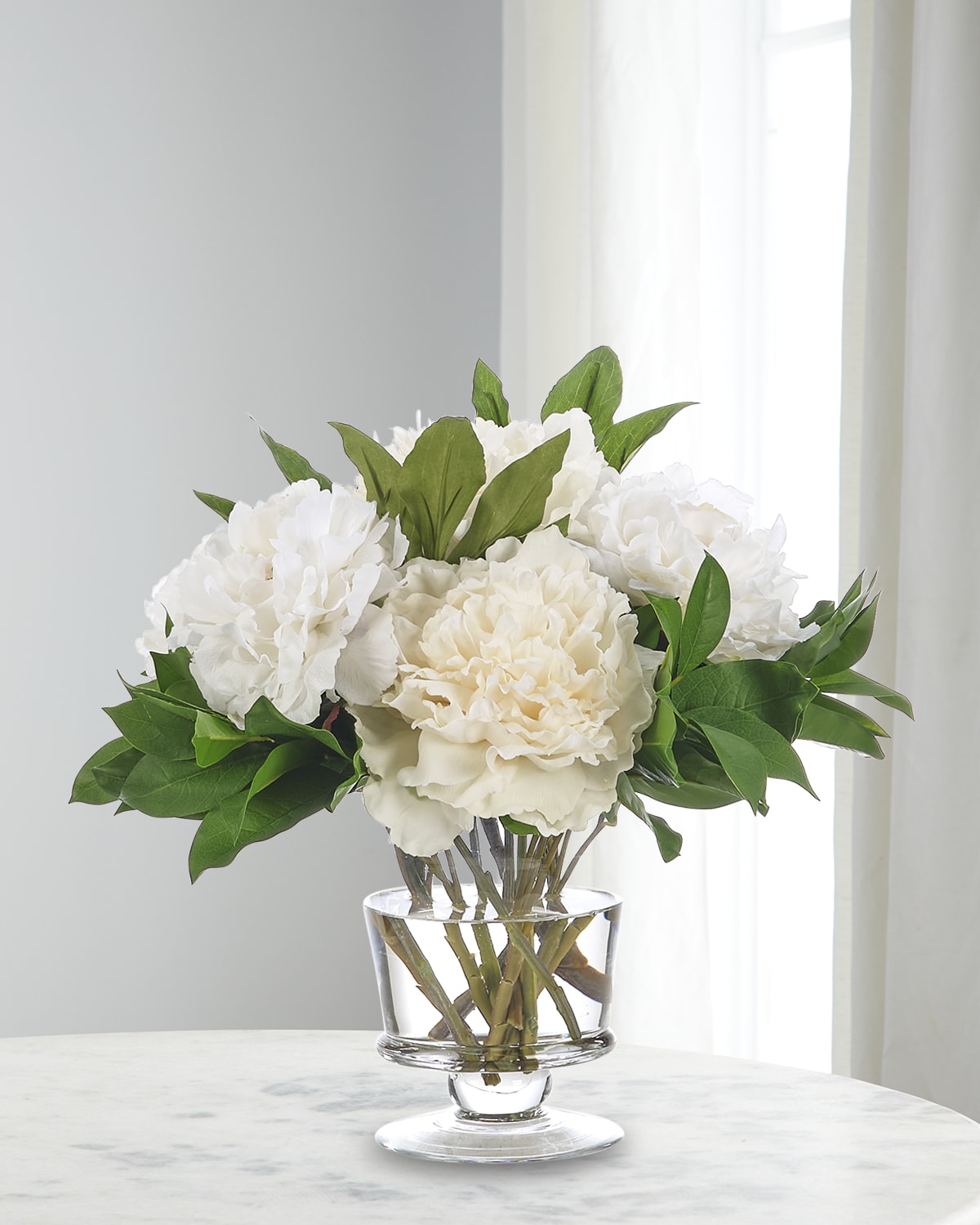John-Richard Collection Real Touch Hydrangeas 9" Faux Floral ...