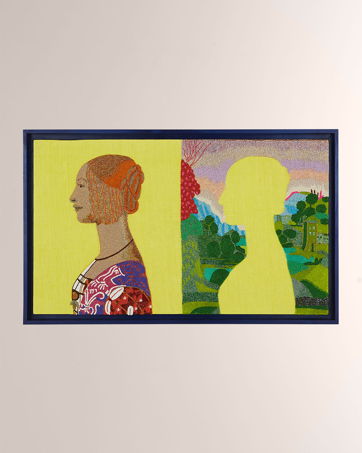 Jonathan Adler Parakeet Beaded Art | Horchow