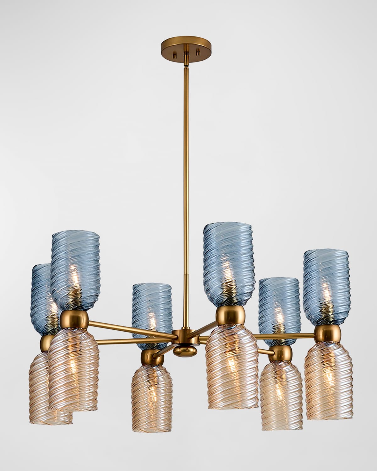 Allegri Crystal by Kalco Lighting Glacier 32" Round LED Chandelier ...