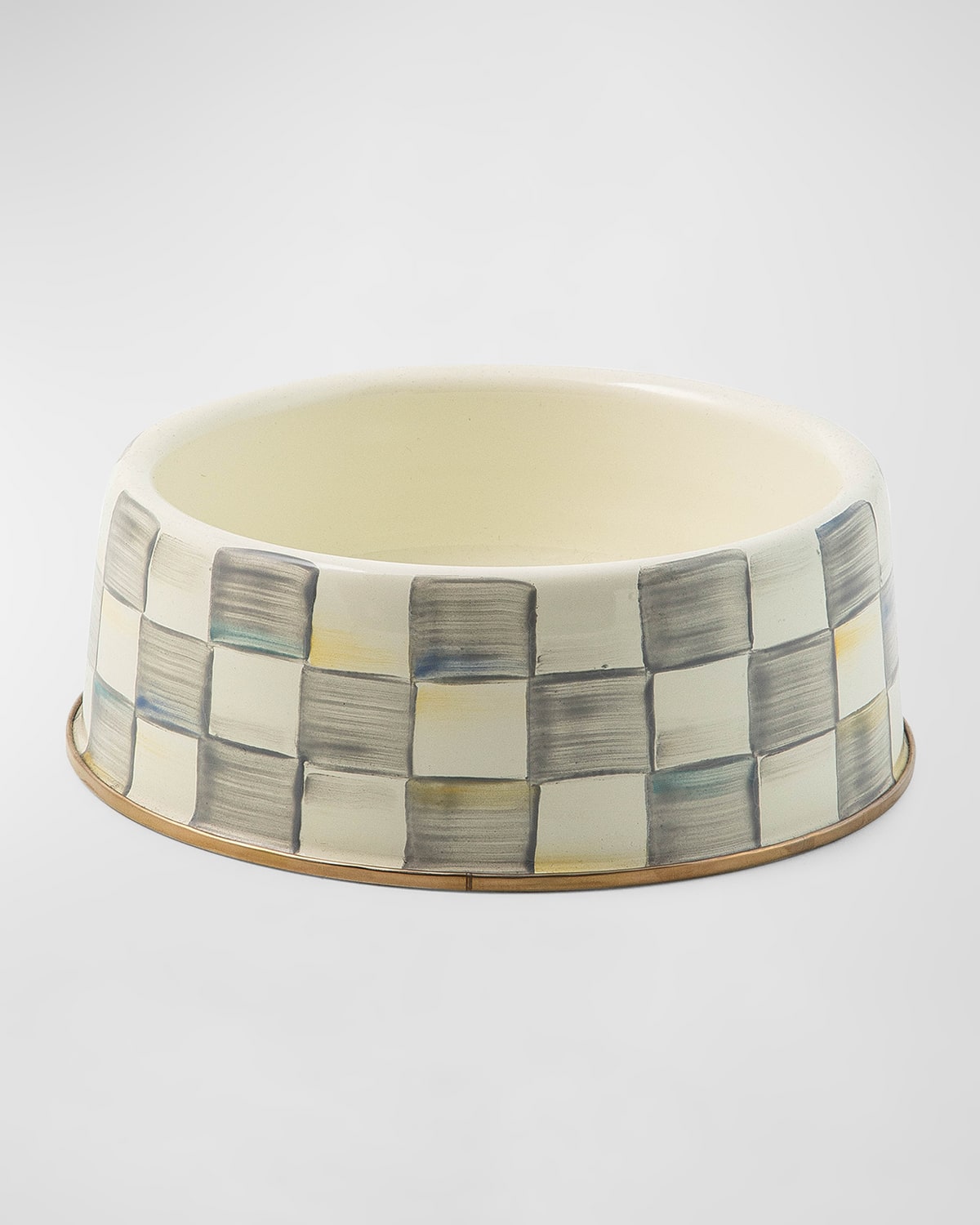 MacKenzie-Childs Royal Check Cat Dish | Horchow