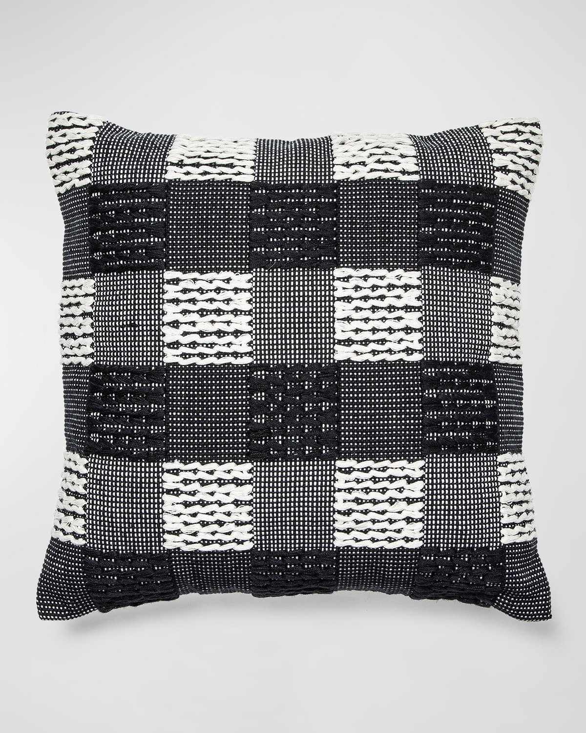 MacKenzie-Childs Sterling Check Ruffle Lumbar Pillow | Horchow