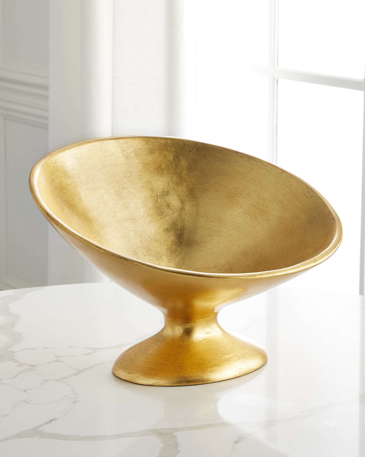 Old World Design Hibbs 22" Washed Oval Decorative Object | Horchow