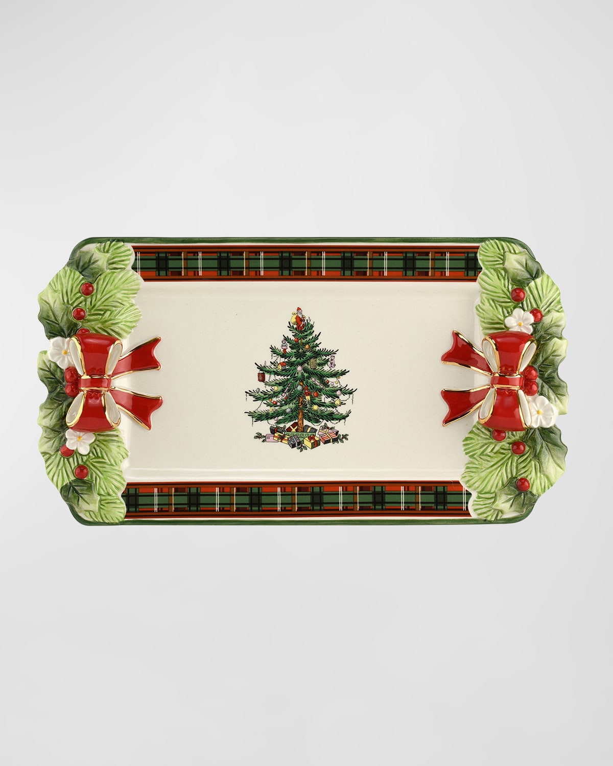 Spode Christmas Tree Tartan Dinner Plate, Set of 4 | Horchow