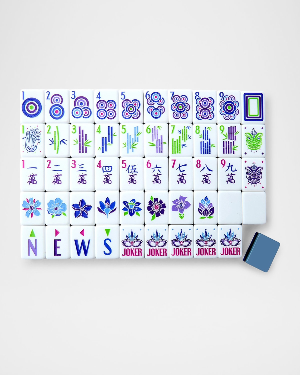 OH MY MAHJONG Lilac Soiree Tiles | Horchow
