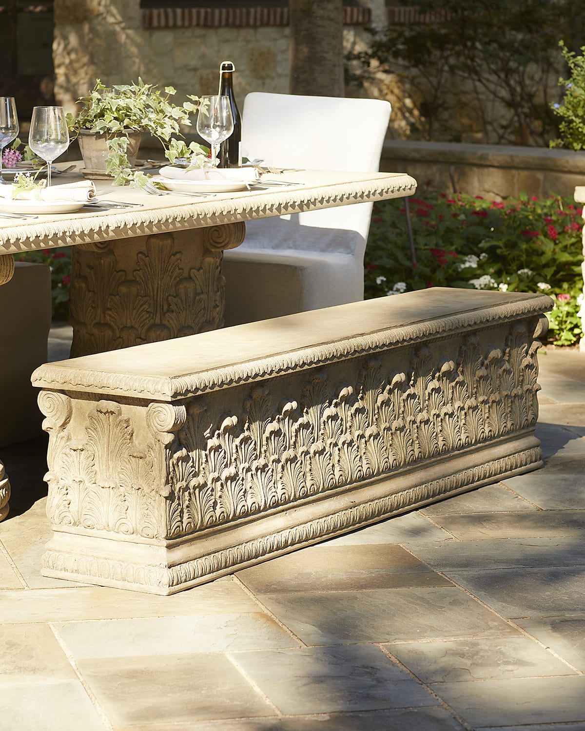 Neiman Marcus Avery Outdoor Dining Bench | Horchow
