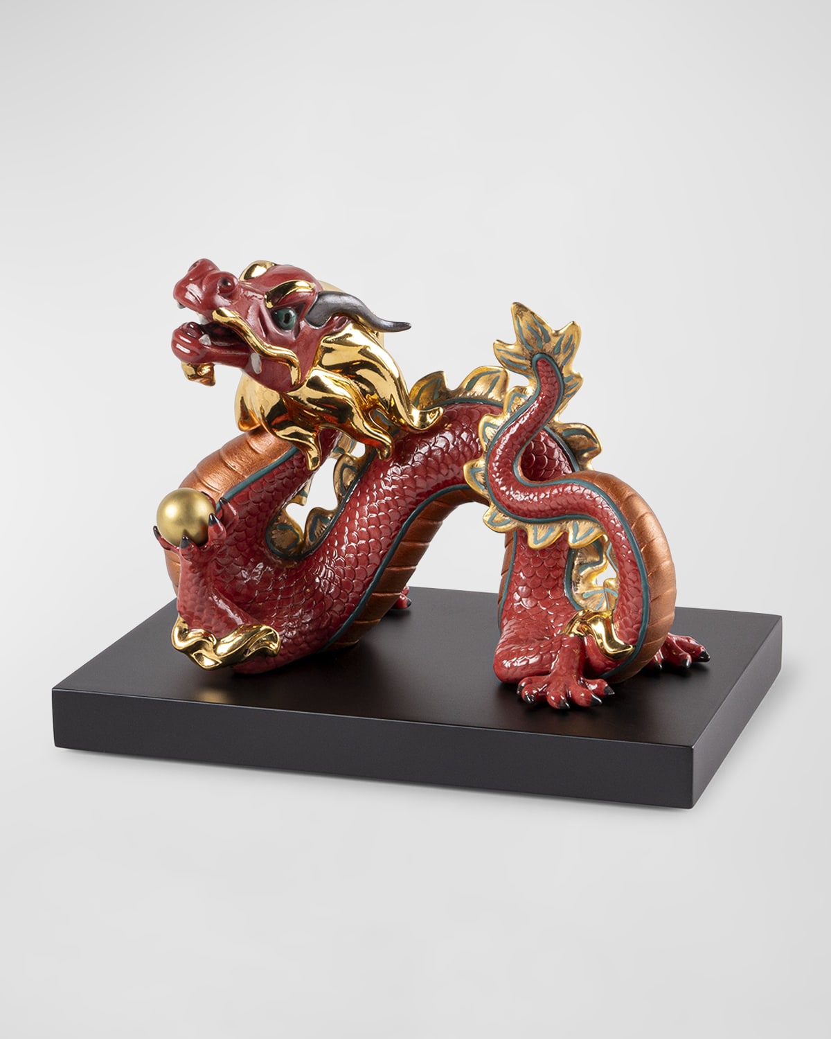 Lalique Dragon Tianlong Sculpture, Red | Horchow