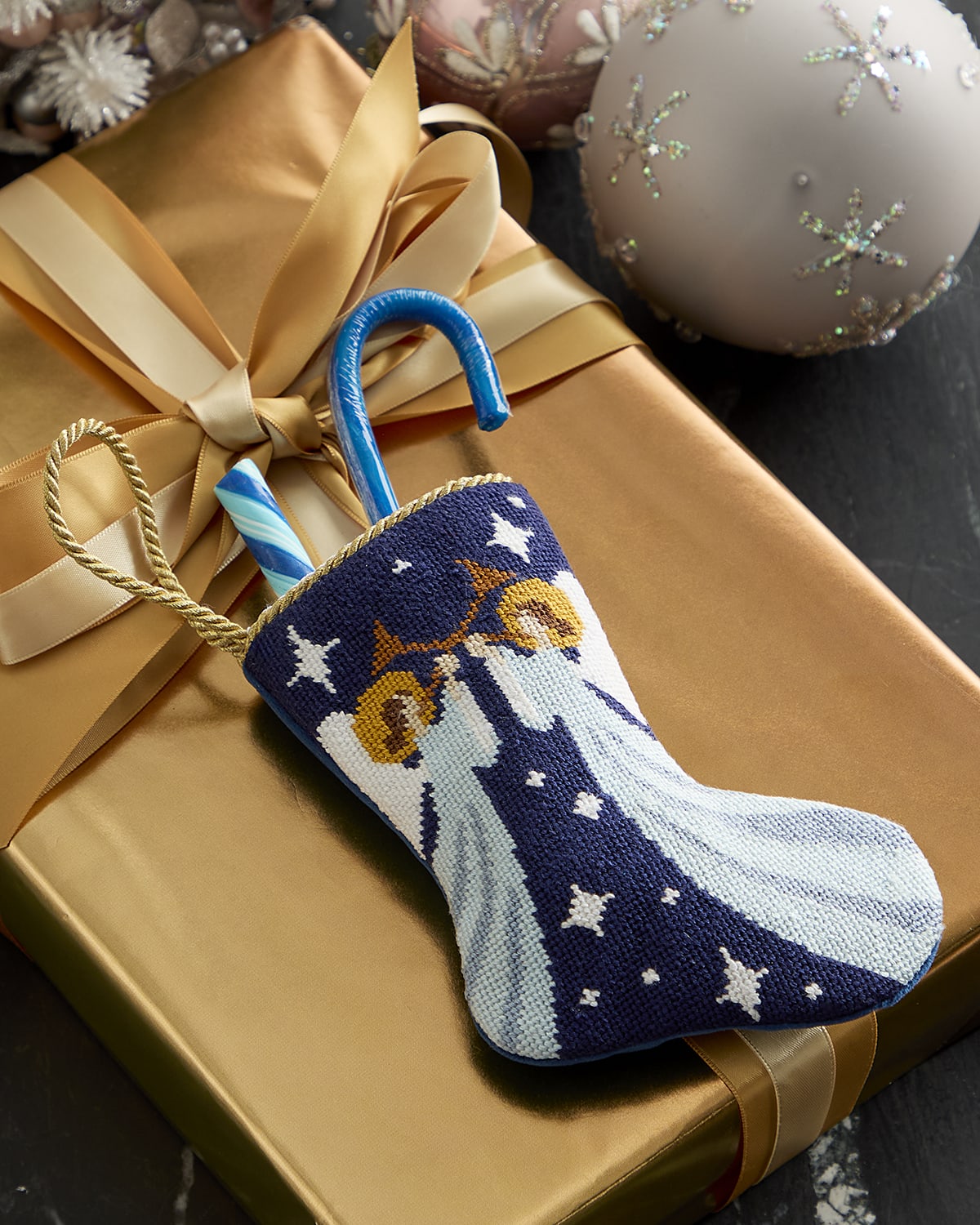 Bauble Stockings x Sainty Nelsen "The Mickey" Mini Bauble Stocking ...