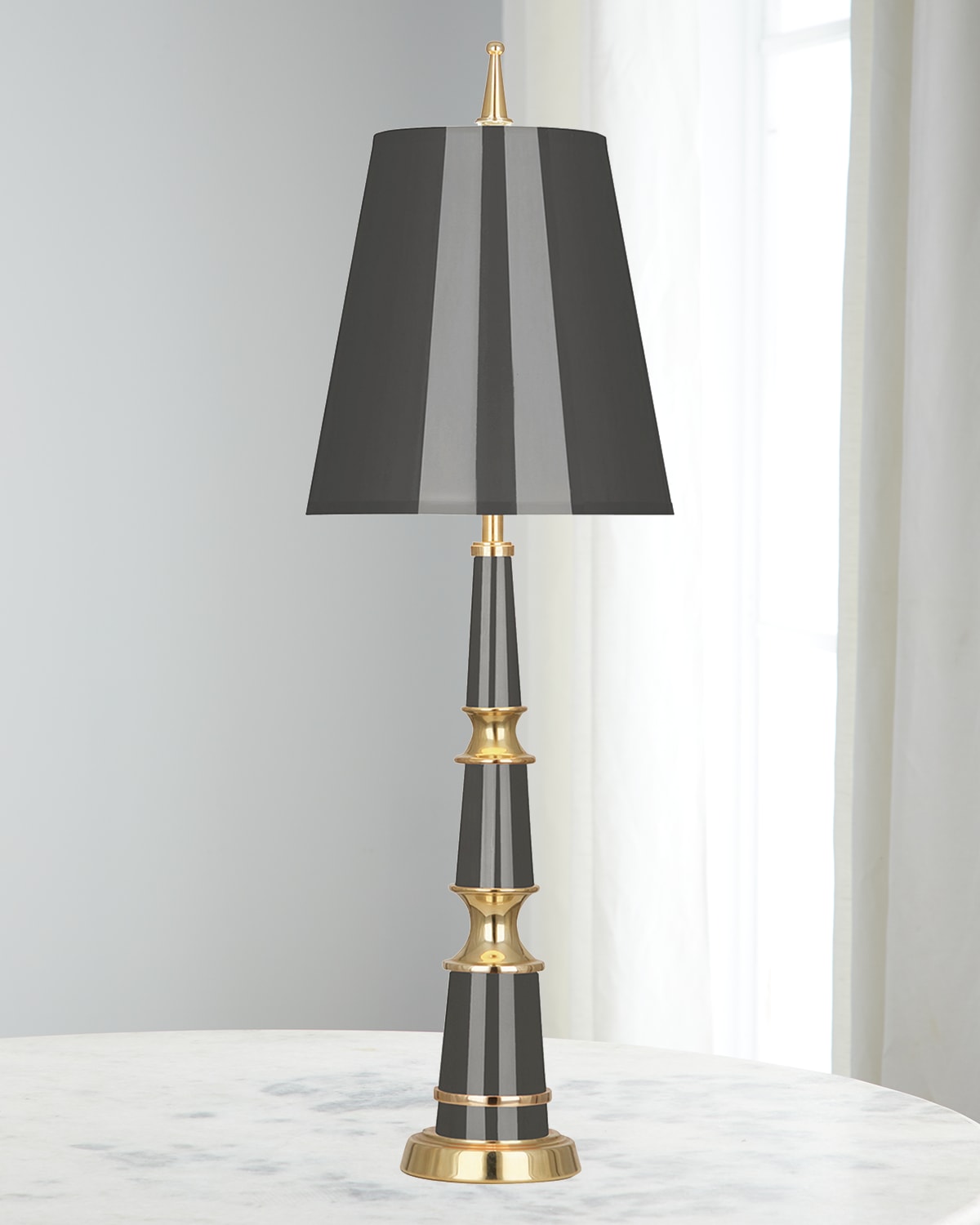 Jonathan Adler Charade Studded 2-Light Table Lamp, 21" | Horchow