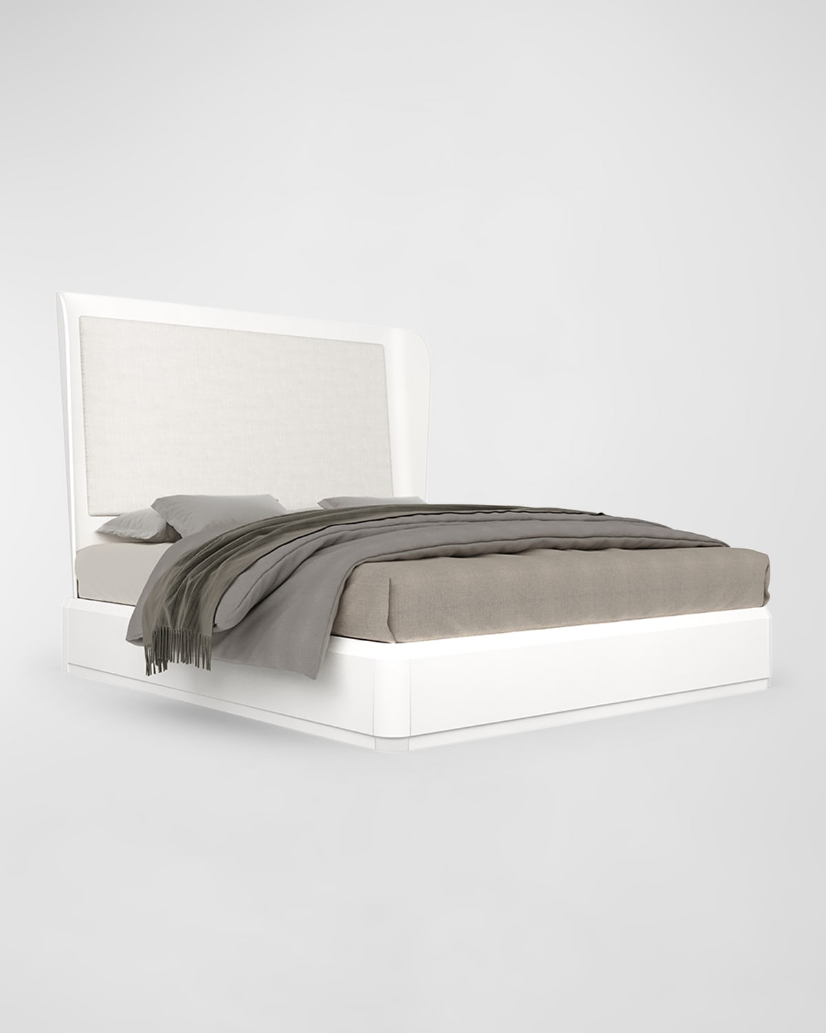 Casa Ispirata Colonna Extended Panel Upholstered Queen Bed | Horchow