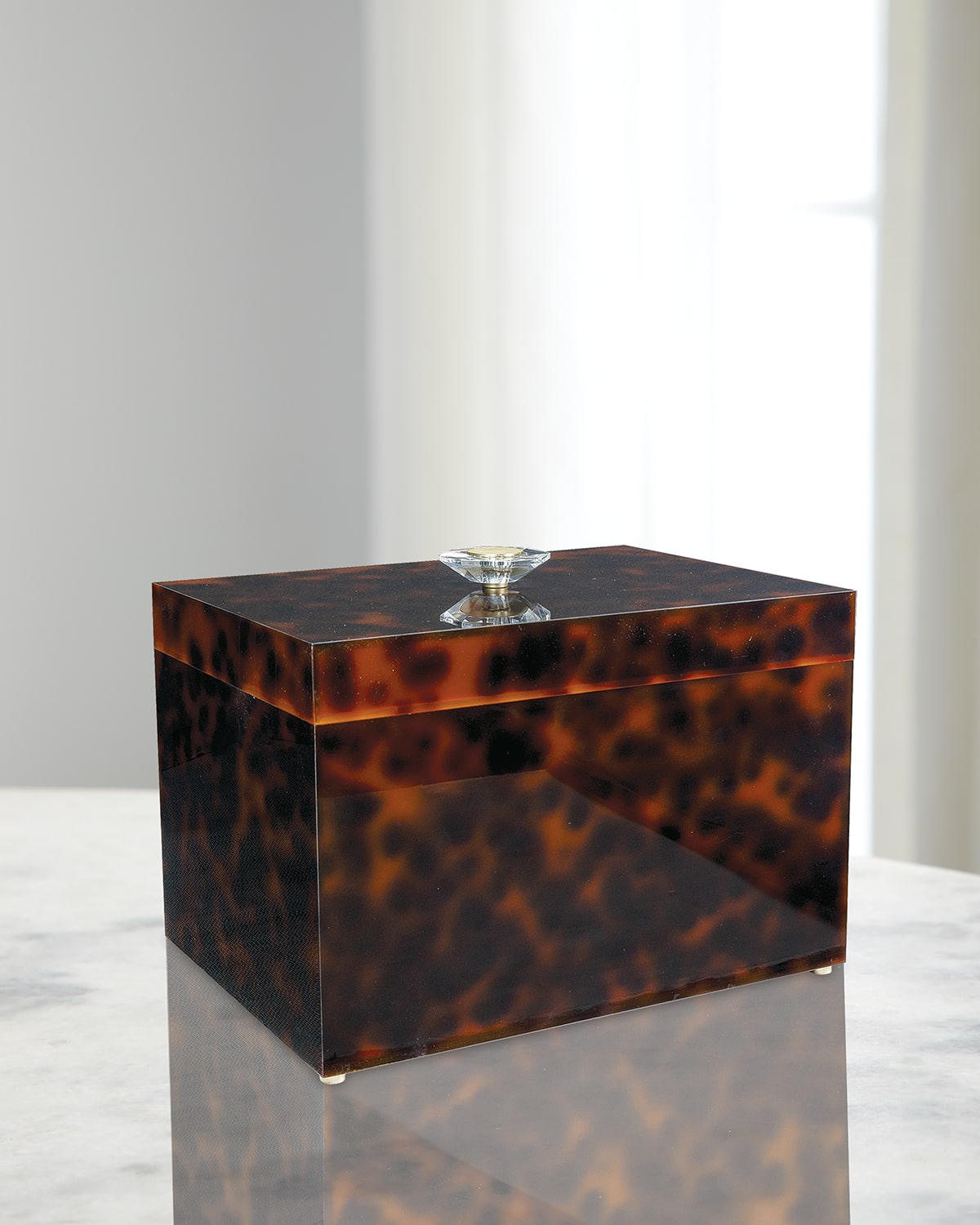 Port 68 Tobacco Leaf Hex Jar | Horchow