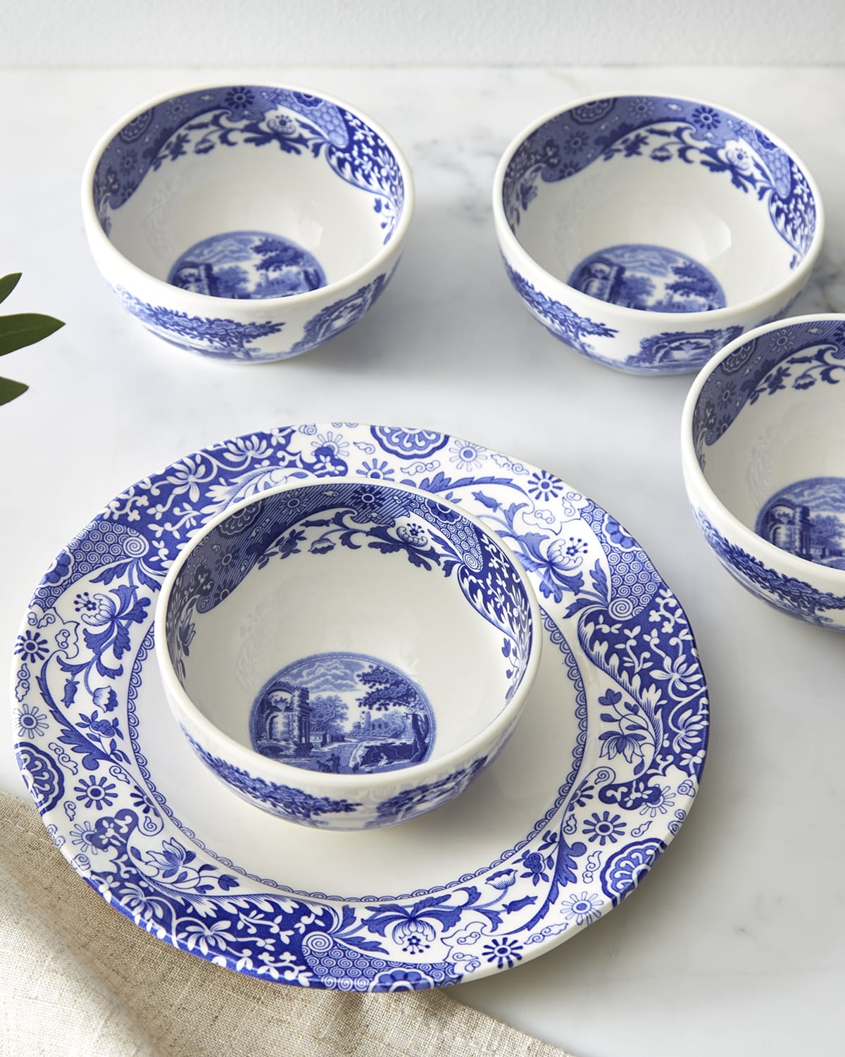 Spode Blue Italian Square Dish | Horchow